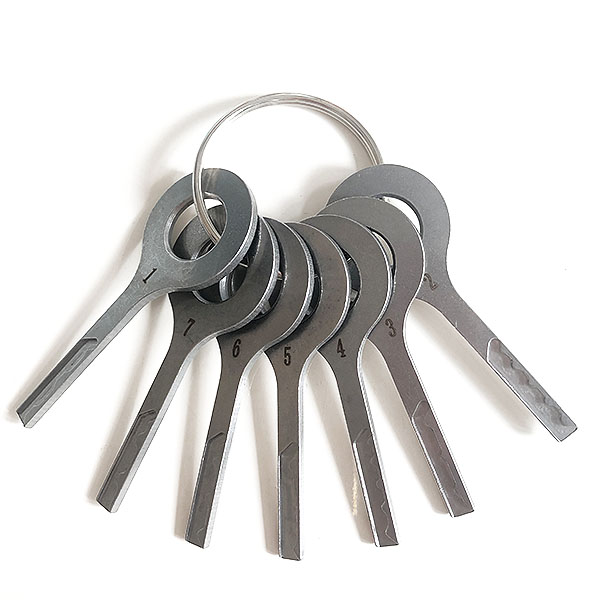 Original LISHI HU66 Key Set - 7 Pieces Different Length Teeth Key
