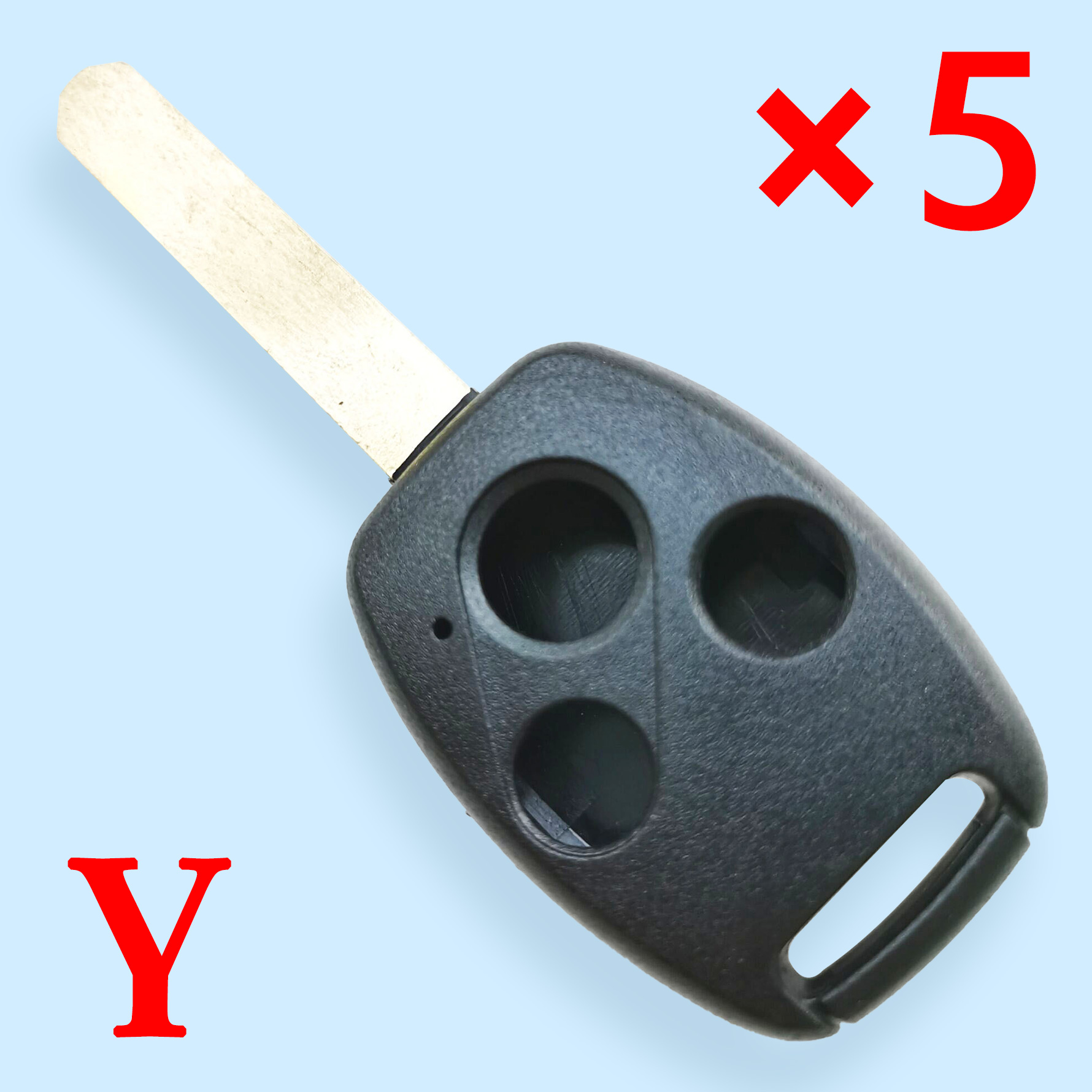 3 Button Key Shell with Chip Slot for Honda