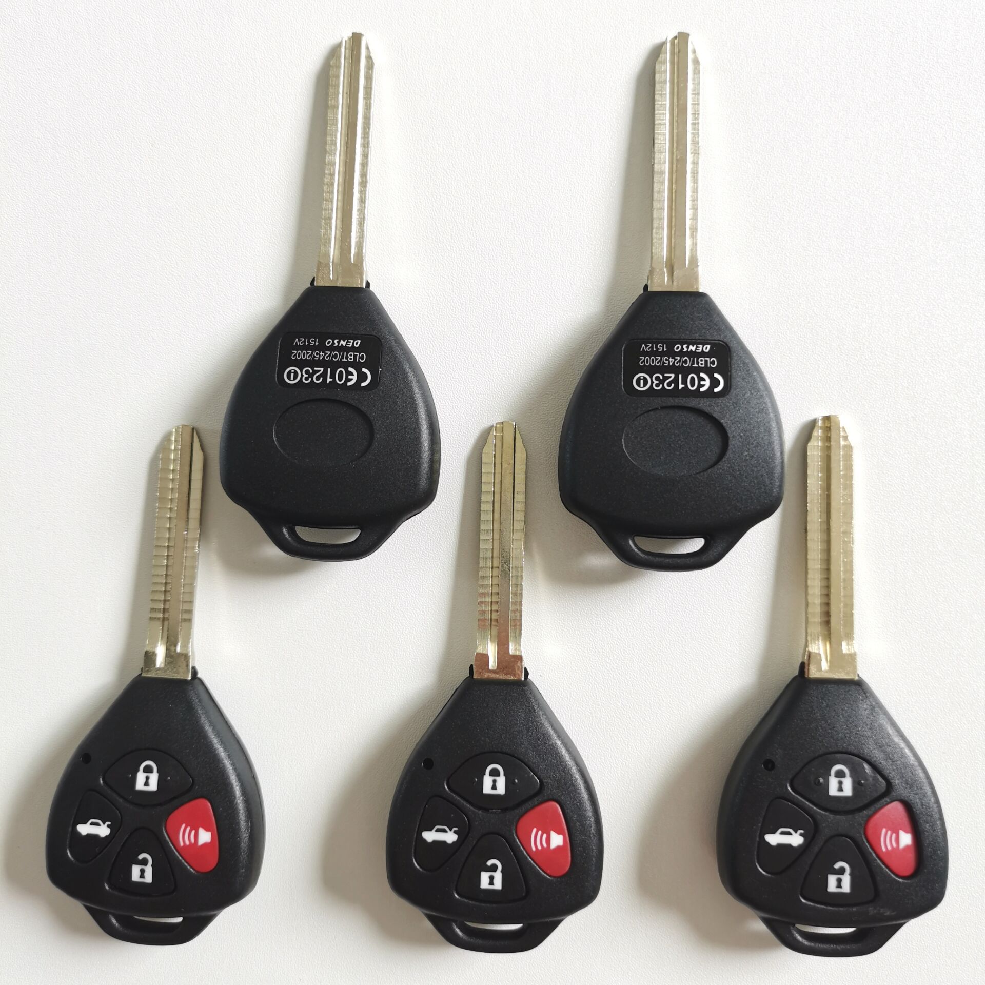 3+1 Button Remote Shell for Toyota - 5 pcs