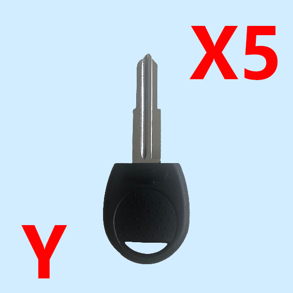 New Blank Transponder Chip Uncut Blade Car Key Shell with Right blade ...