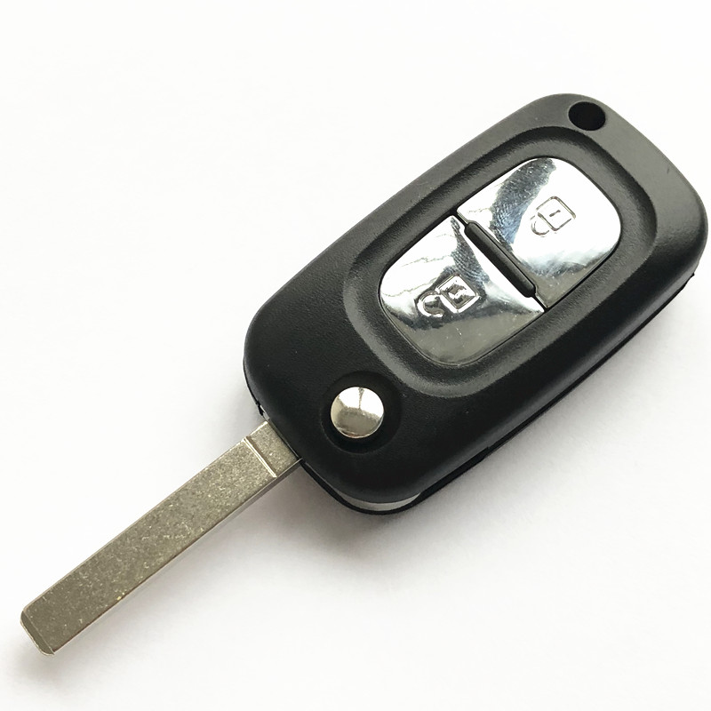 2 Button Flip Remote Key Shell for Renault Clio (5pcs)